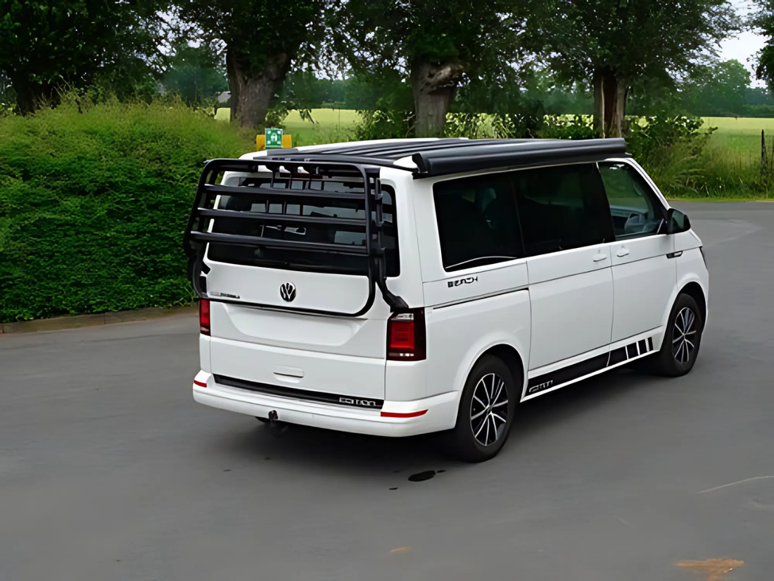 Original VW T6 Fahrradträger Heckträger - Schwarz Pulverbeschichtet