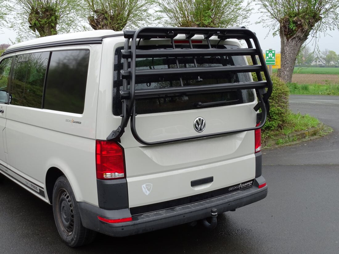 Original VW T6 Fahrradträger Heckträger - Schwarz Pulverbeschichtet